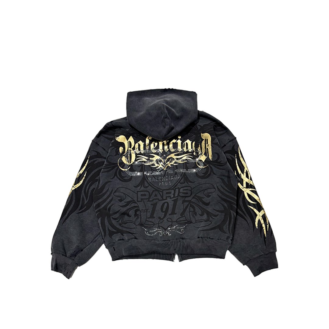 Tacky Gold Zip-Up Hoodie Regular Fit – Riccardi Boston