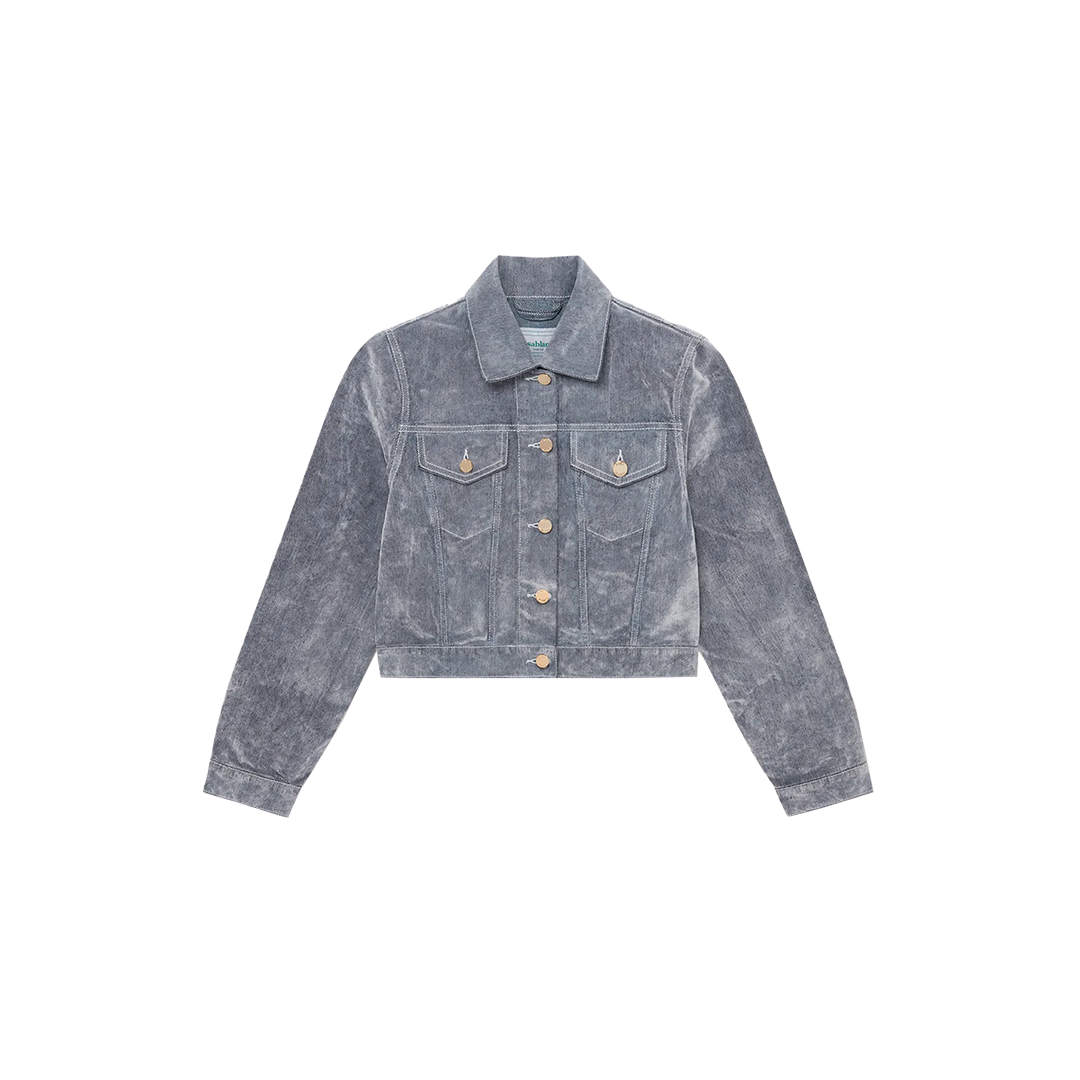 Peach Texture Denim Jacket – Riccardi Boston