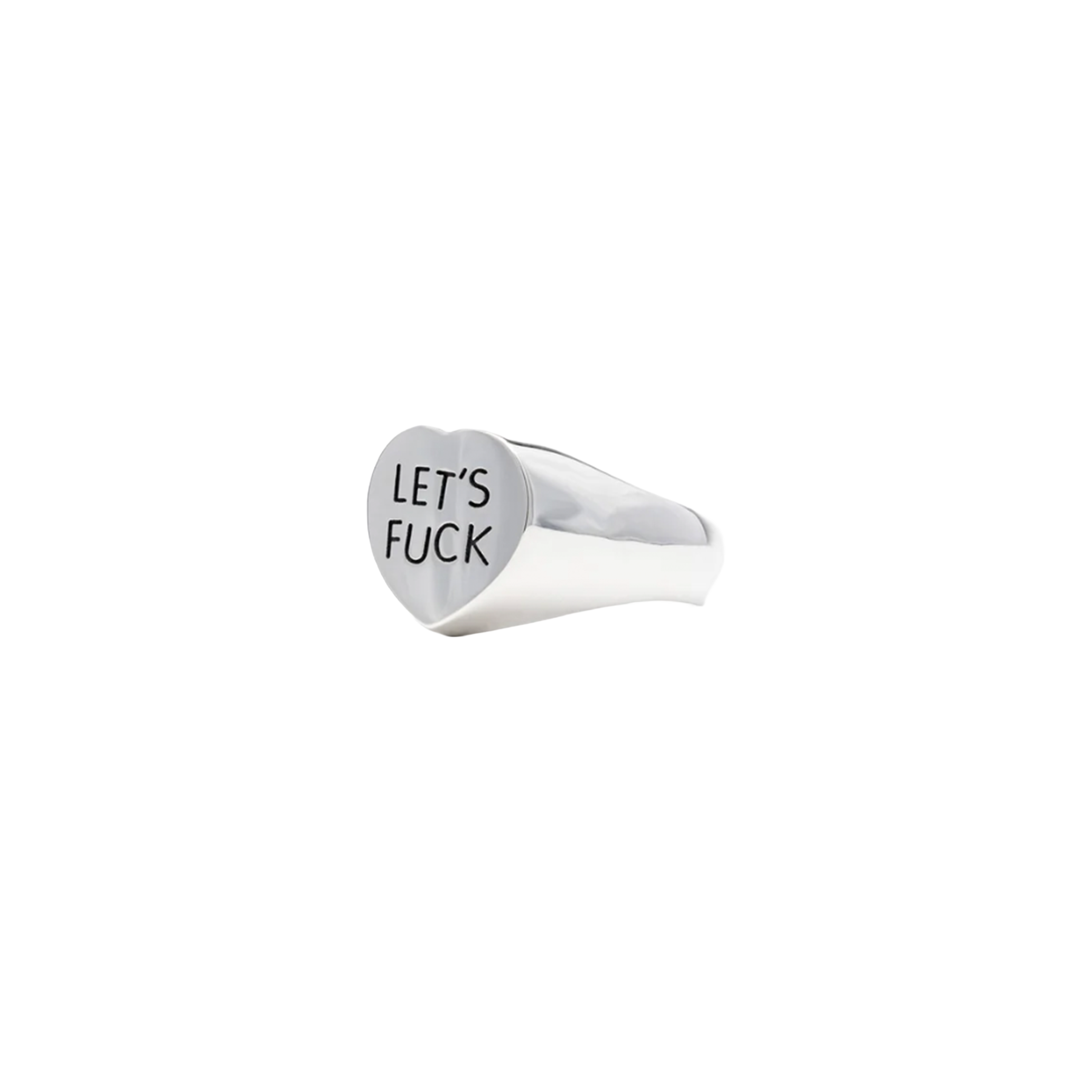 Heart Signet Ring | Lets Fuck – Riccardi Boston