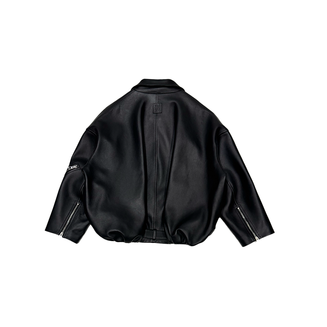 Leather Balloon Jacket – Riccardi Boston